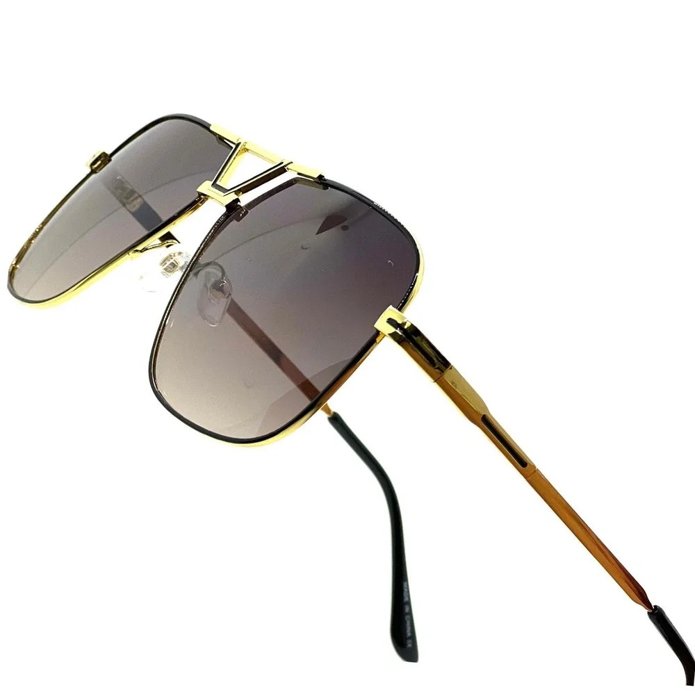 Accessories | Sunglasses Gradient Lens Gold Frame Fashion Classic ...